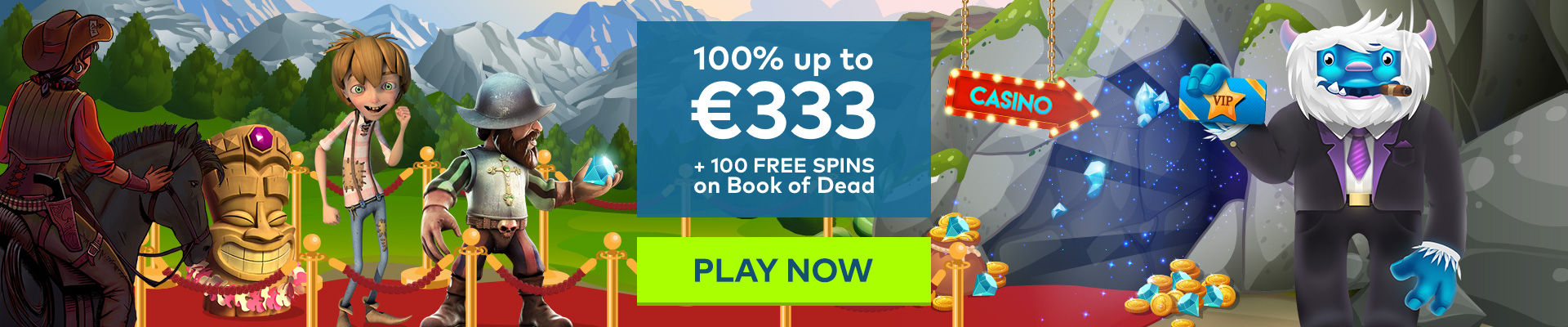 Yeti Casino online, mobile casino app | 100% bonus + 100 extra spins